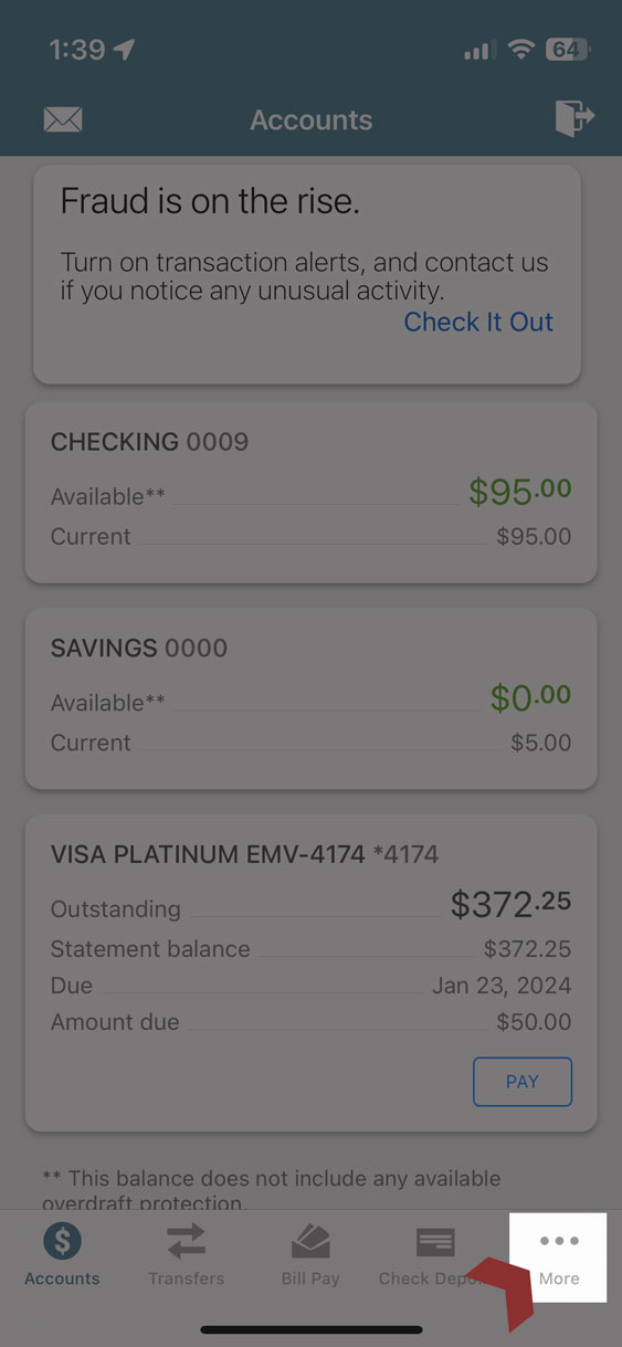 Setting Up Card Management - Kirtland Credit Union